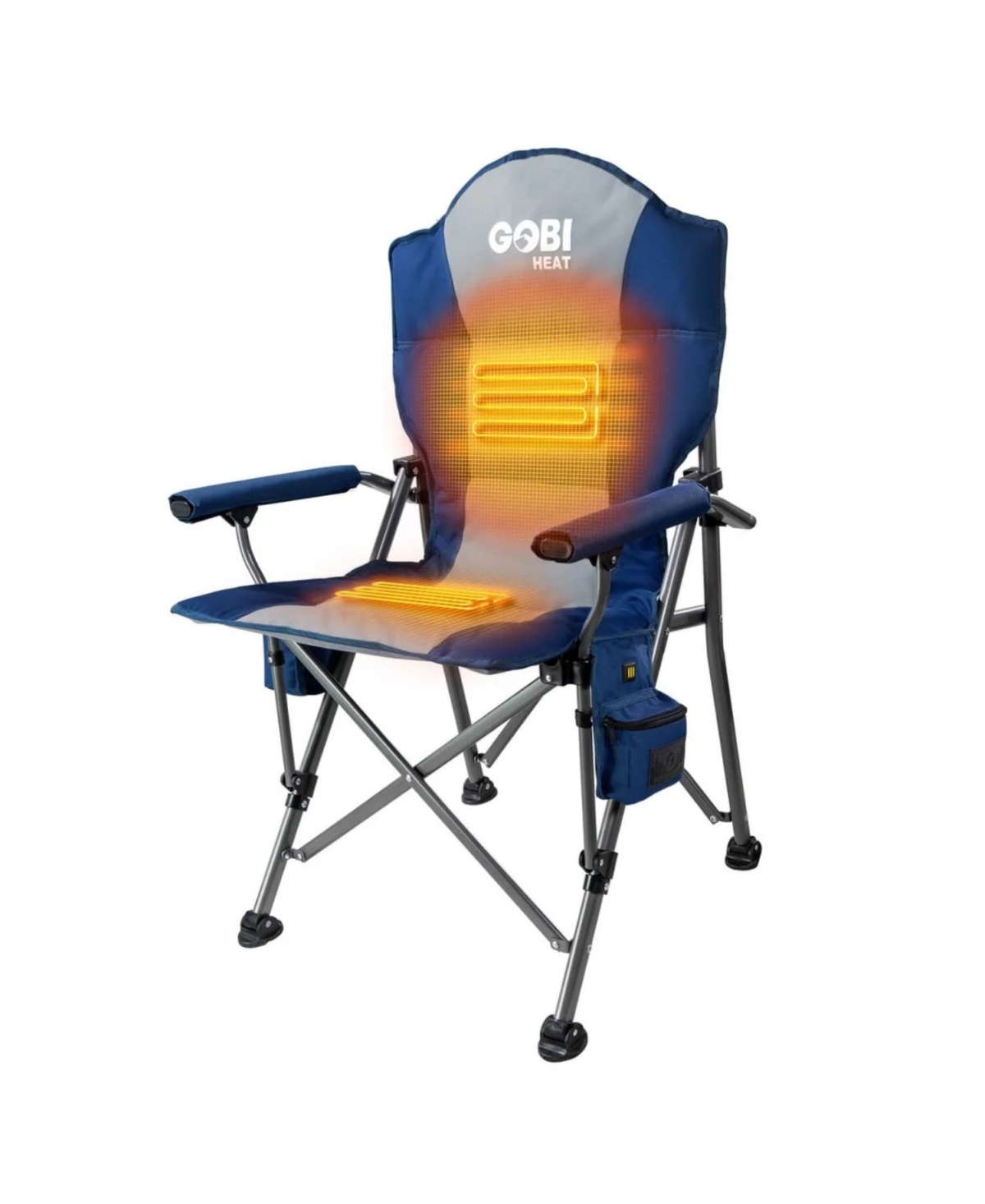 Click here for Gobi Heat Terrain Heated Camping Chair by - Navy B... prices