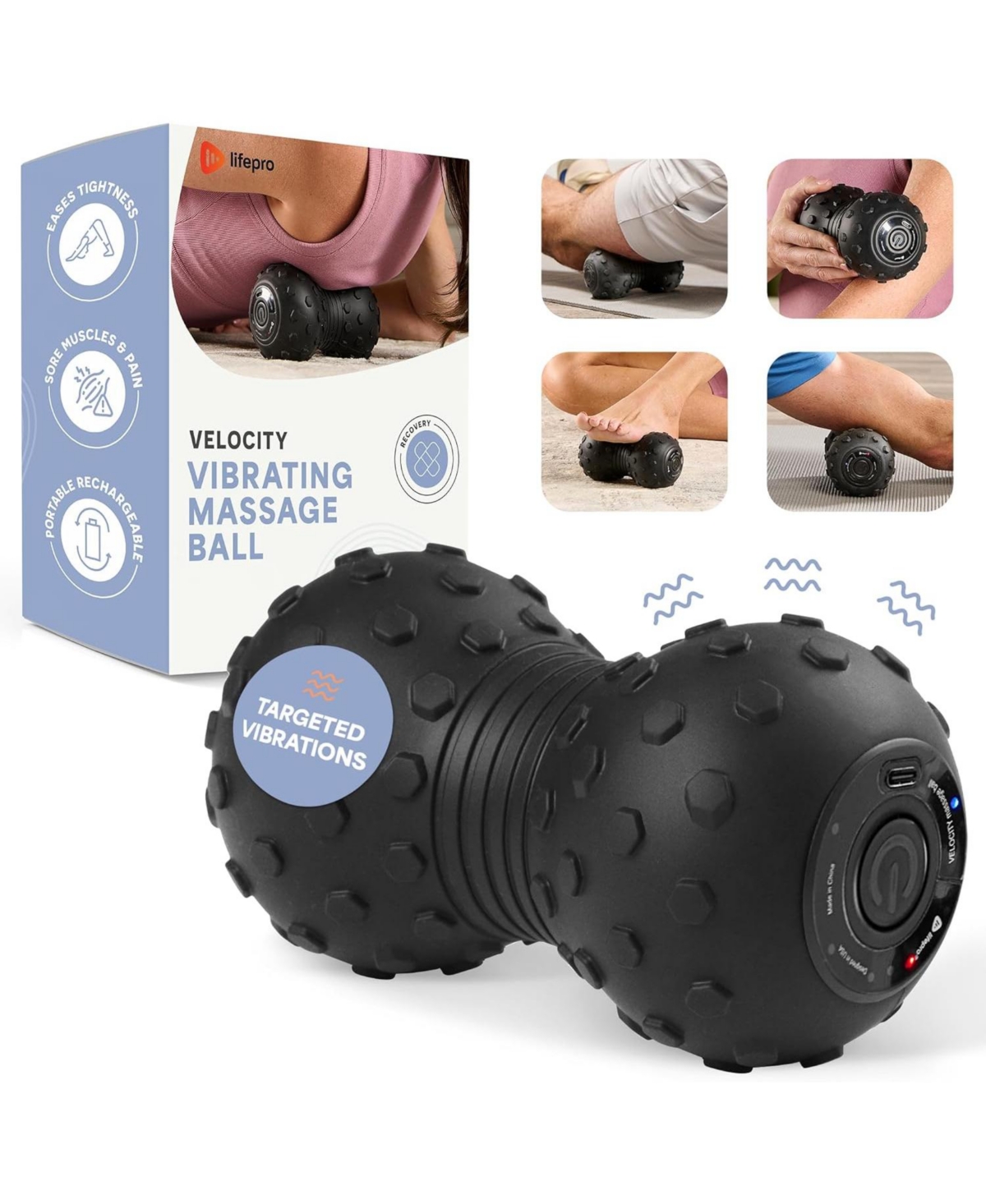 Click here for LifePro Vibrating Massage Ball - 4-Speed Peanut Ma... prices
