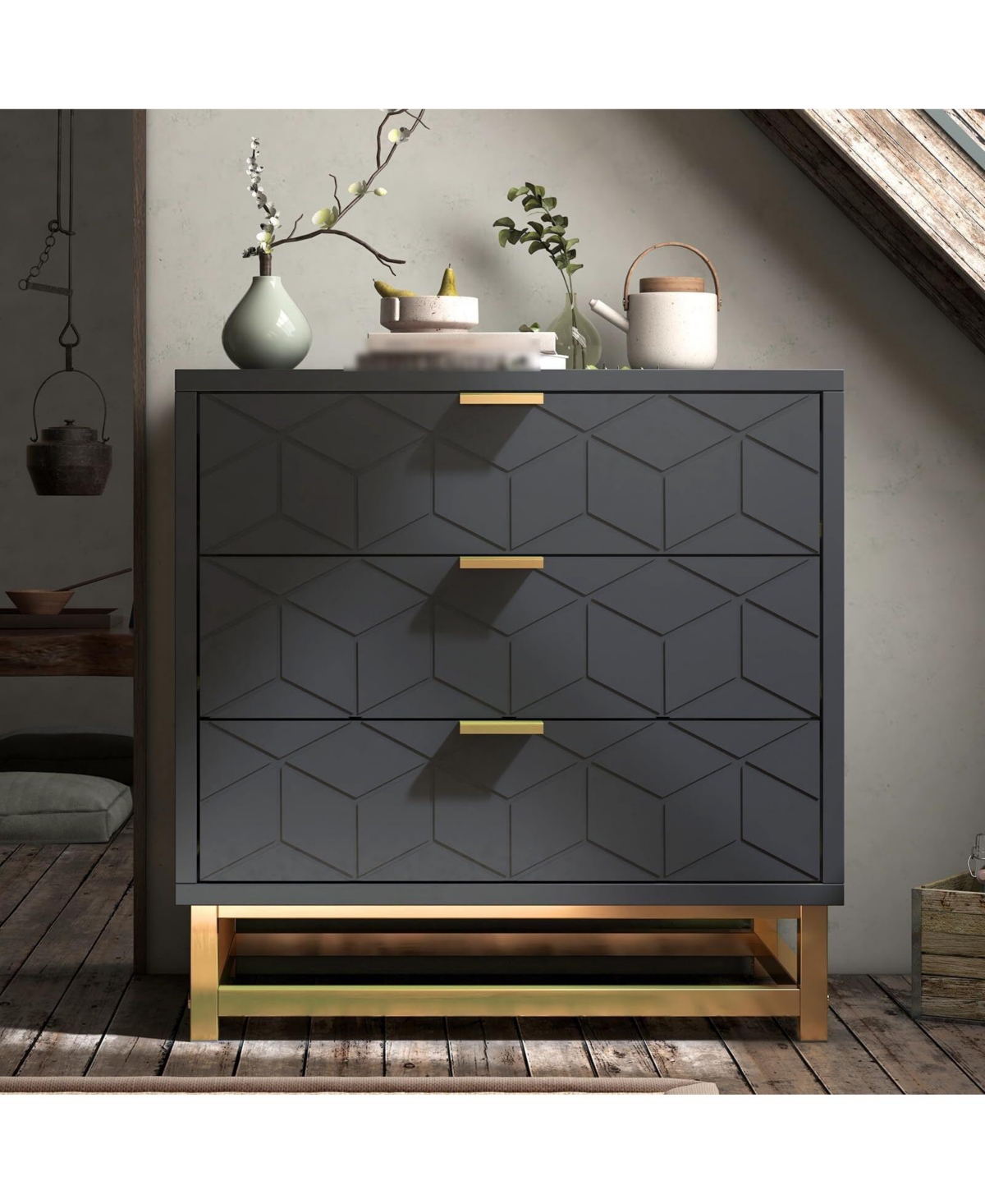 Click here for 3 Drawer Dresser for Bedroom  Wood Chest of Drawer... prices