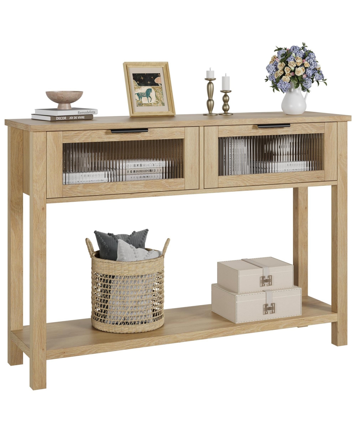 Click here for gaomon Entryway Table  Wood Console Table with 2 G... prices