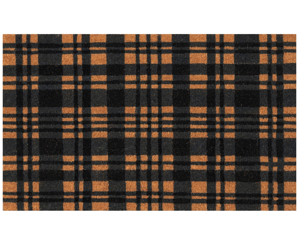 Liora Manne Natura Tartan 16x26 Area Rug - Black