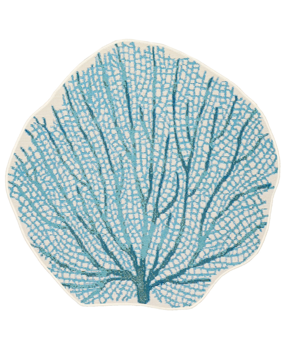 Click here for Liora Manne Esencia Coral Fan 33x33 Novelty Area R... prices