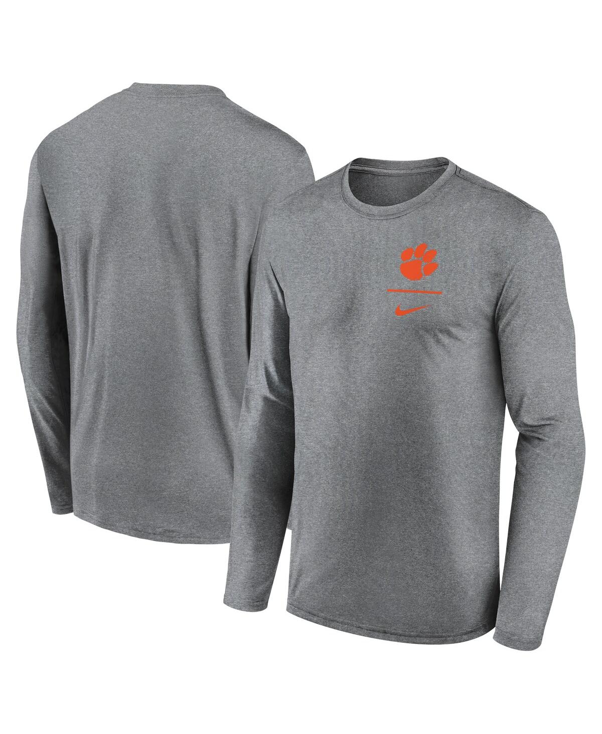 Click here for Nike Mens Heather Gray Clemson Tigers Primary Stac... prices