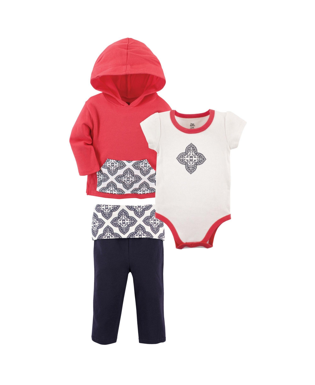 Click here for Yoga Sprout Toddler Girls Cotton Hoodie  Bodysuit... prices