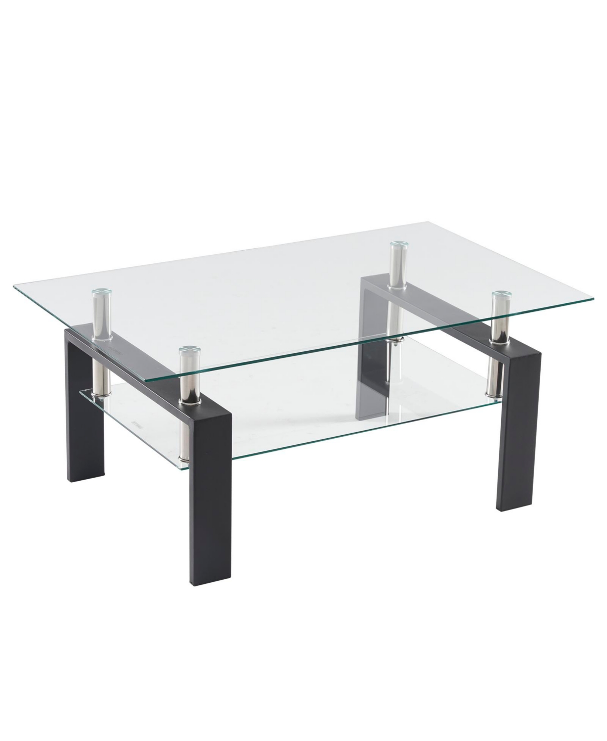 Click here for Slickblue Two-Tier Tempered Glass Coffee Table for... prices
