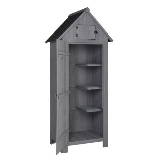 Slickblue Double Slope Top Fir Courtyard Storage Room for Durable and ...
