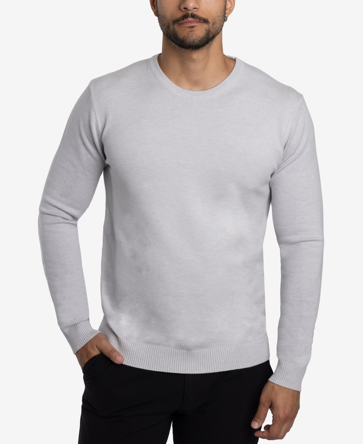 Click here for Xray Big & Tall Basic Crewneck Sweater - Heather g... prices