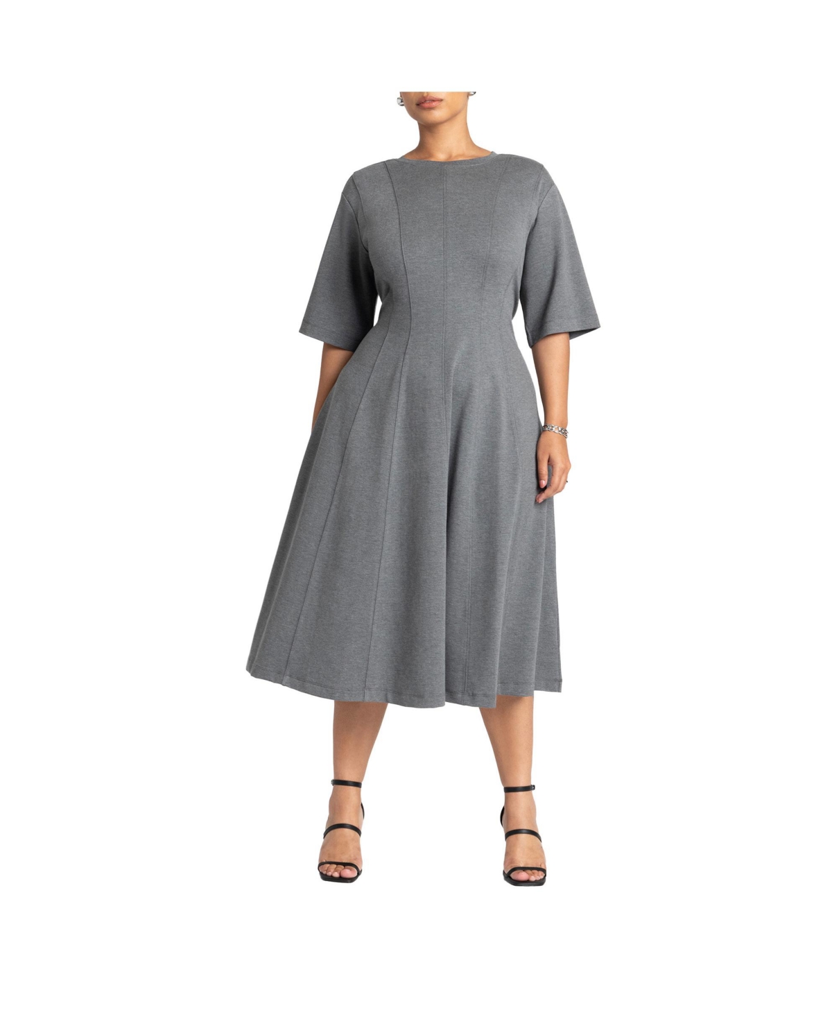 Click here for Eloquii Womens Plus Size Seam Detail Ponte Work Dr... prices