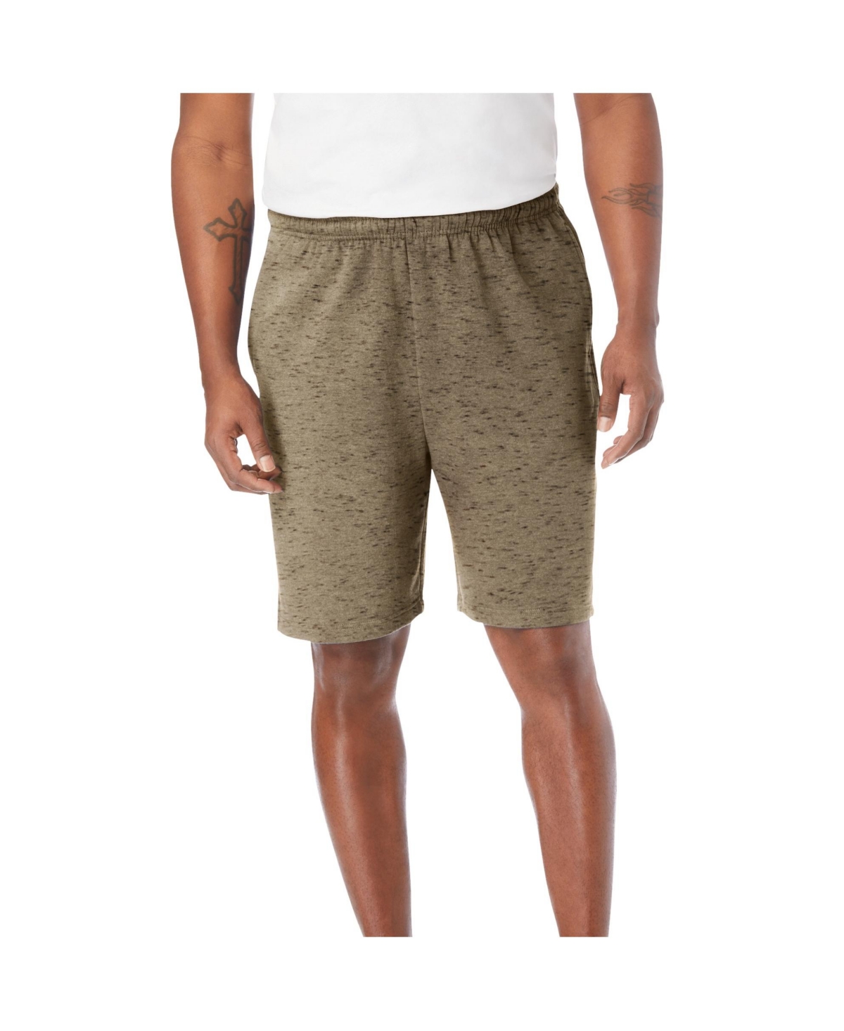 Click here for KingSize Big & Tall Comfort Fleece Shorts - Heathe... prices