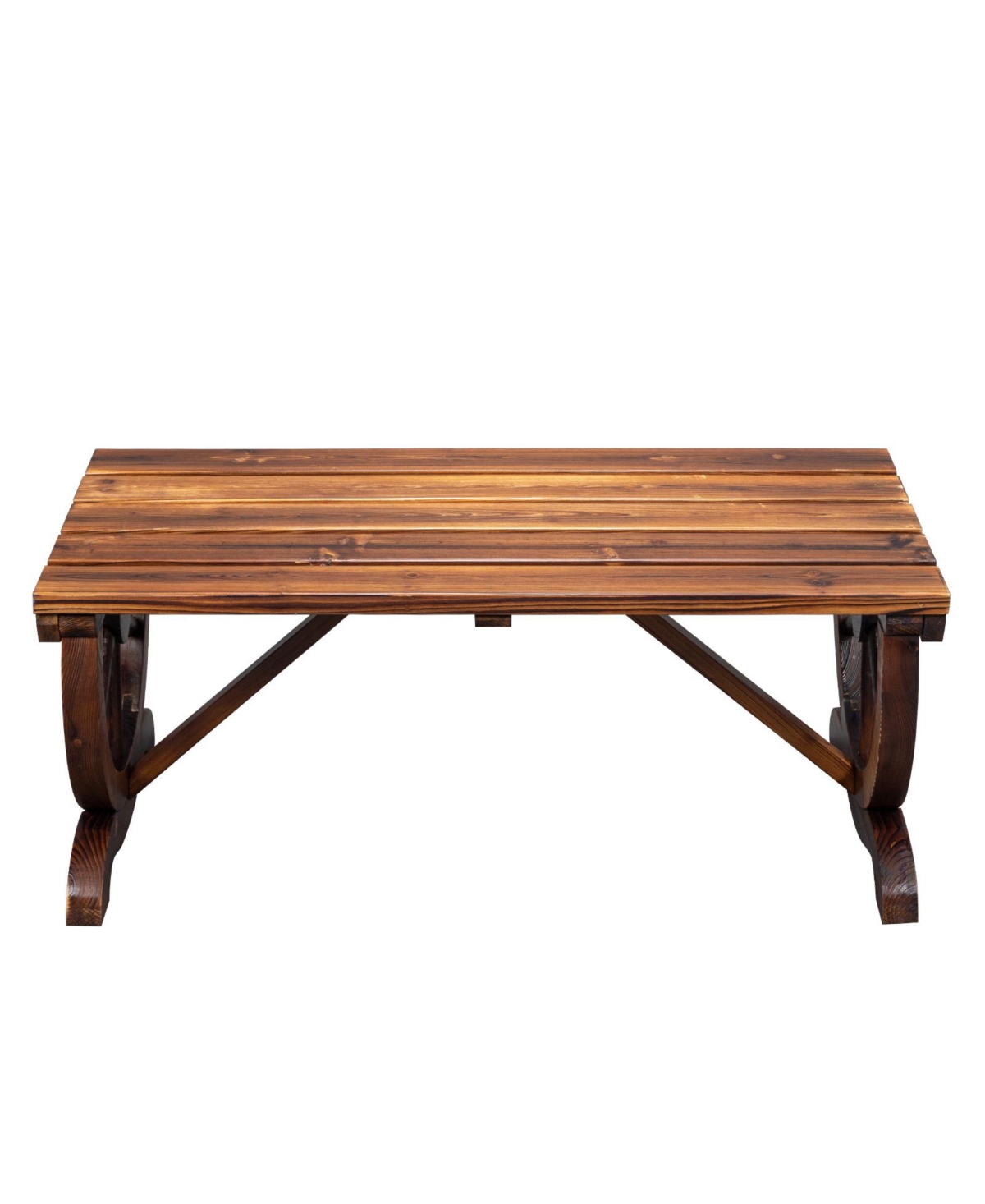 Click here for Slickblue 2-Person Garden Bench  Outdoor Wagon Whe... prices