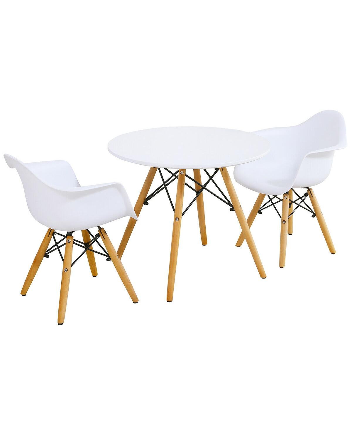 Click here for Gouun 3 Pieces Kids Modern Round Table Chair Set -... prices