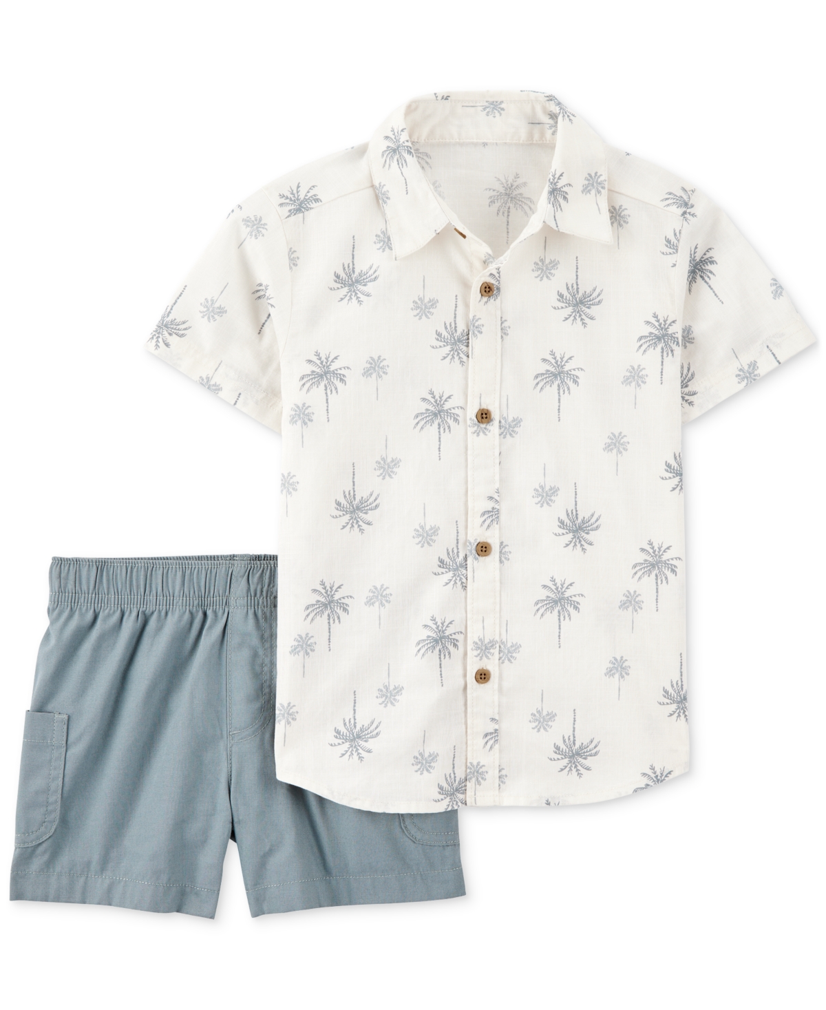 Click here for Carters Toddler Boys Cotton Palm Tree-Print Shirt... prices