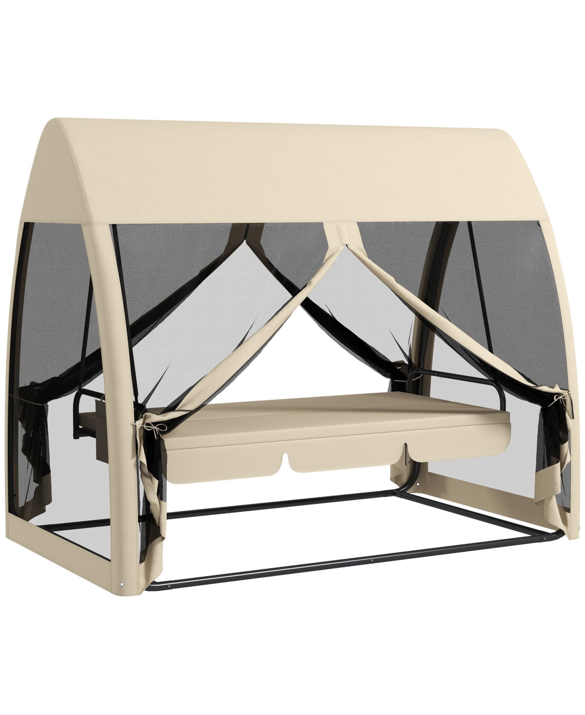 Click here for Outsunny 3-Seat Outdoor Swing Chair  Convertible P... prices