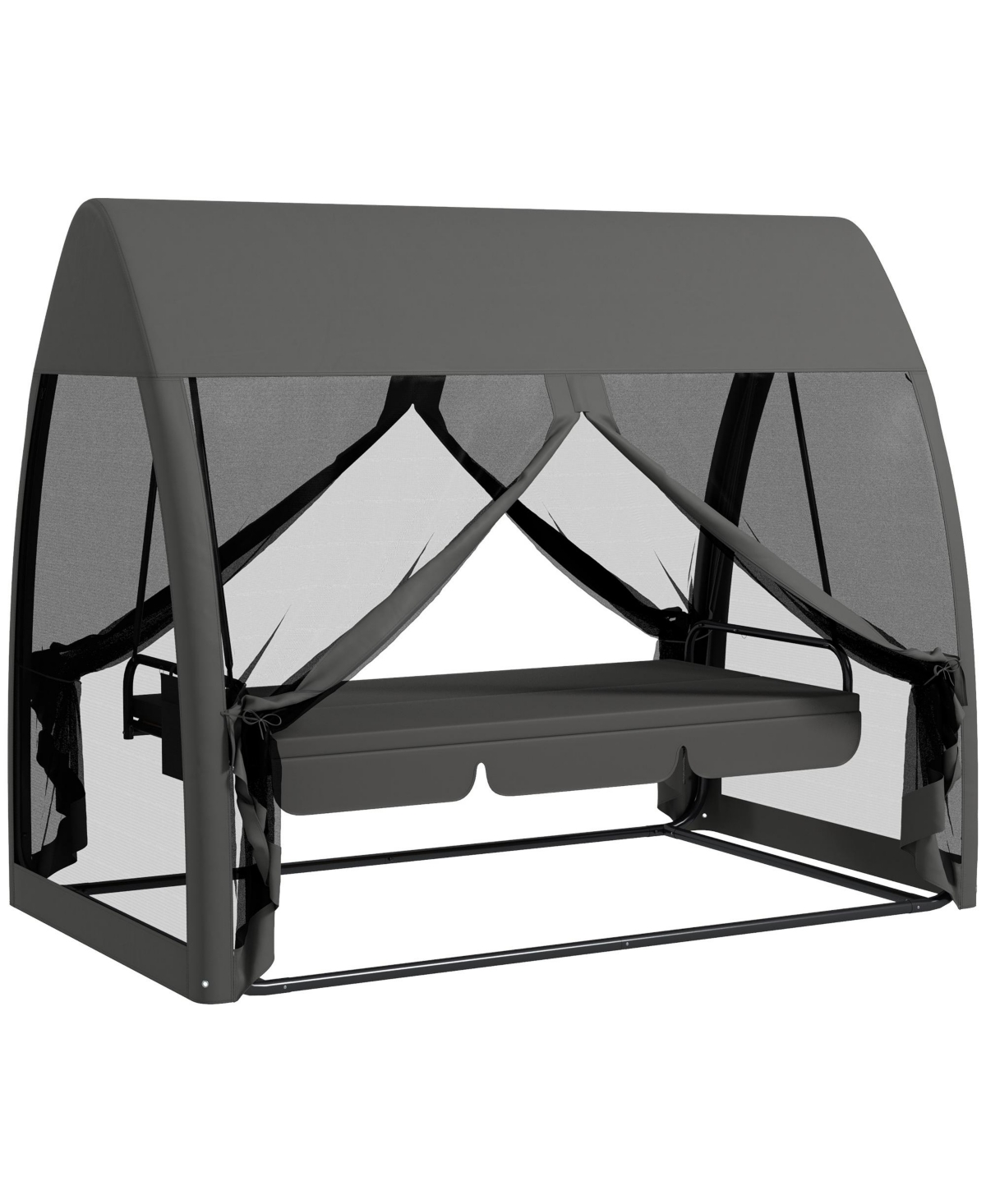 Click here for Outsunny 3-Seat Outdoor Swing Chair  Convertible P... prices