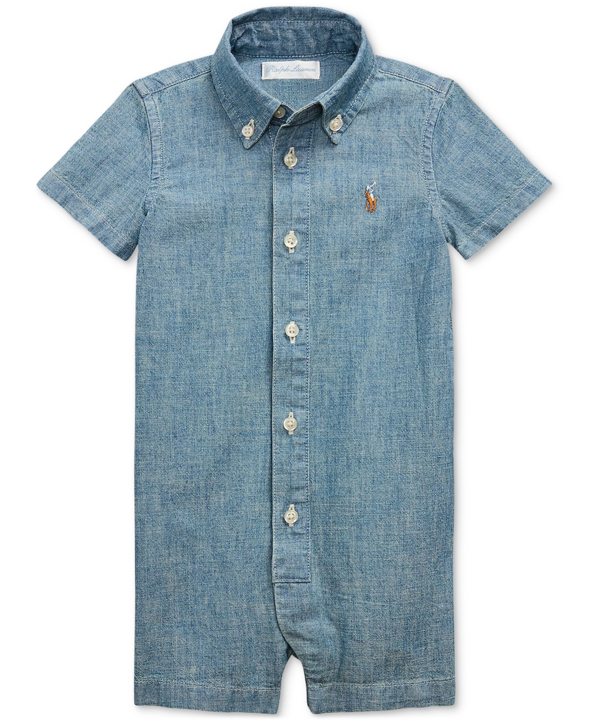 Click here for Polo Ralph Lauren Baby Boys Collared Chambray Shor... prices