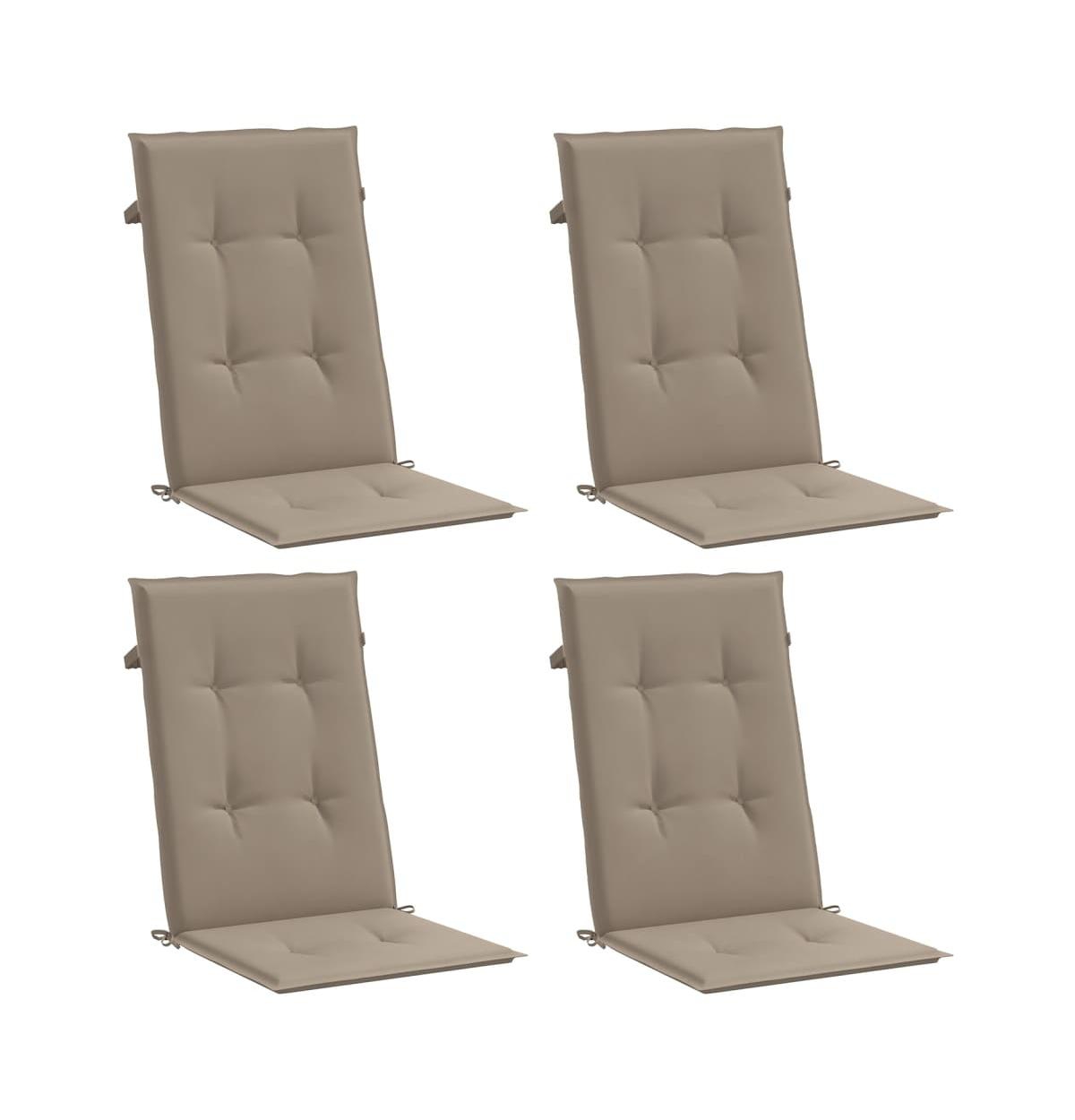 Click here for Garden Highback Chair Cushions 4 pcs Taupe 47.2x19... prices