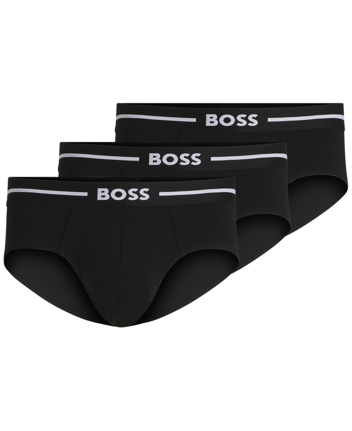 Click here for Boss by Hugo Boss Mens 3pk. Bold Logo Hip Briefs -... prices