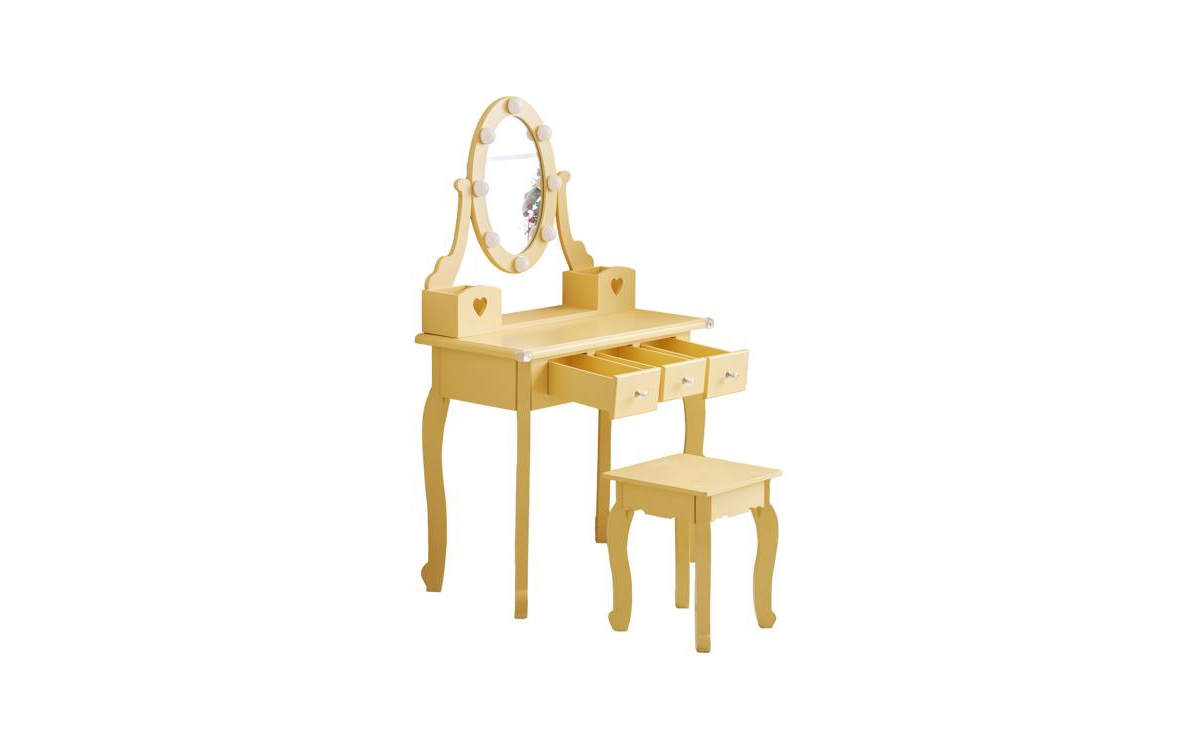 Click here for Kids Vanity Set with Mirror and Lights – Ad... prices