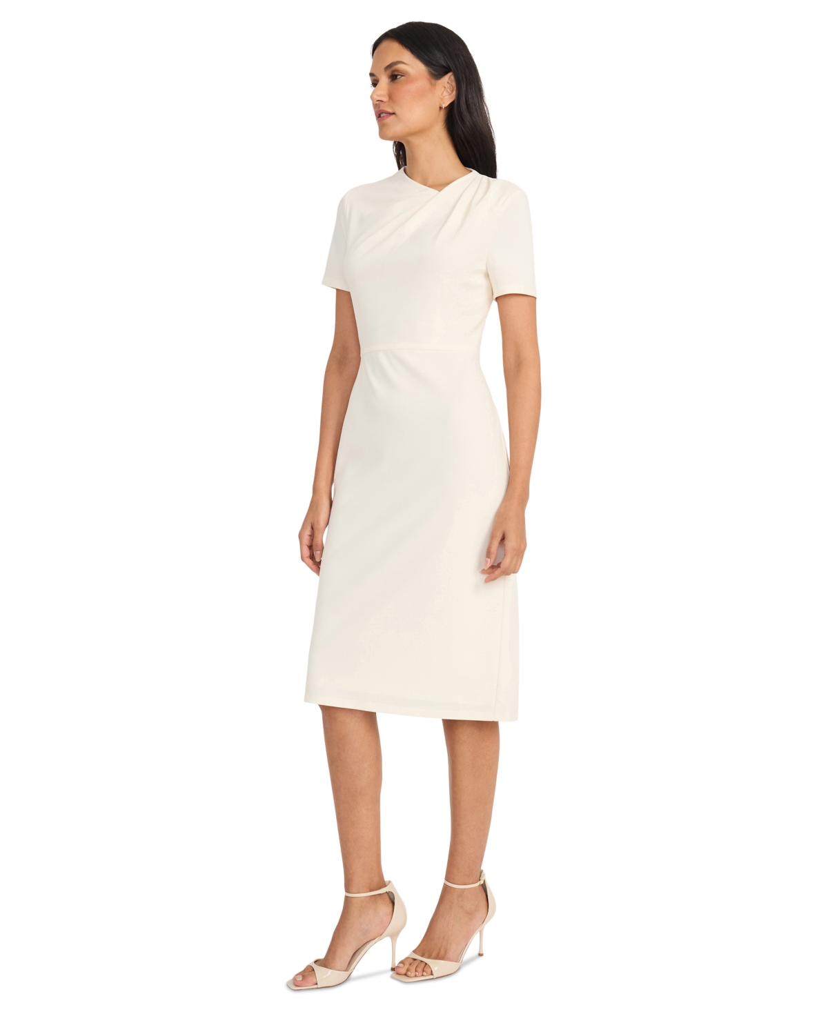 Click here for Maggy London Womens Ruched Sheath Dress - Sugar Sw... prices