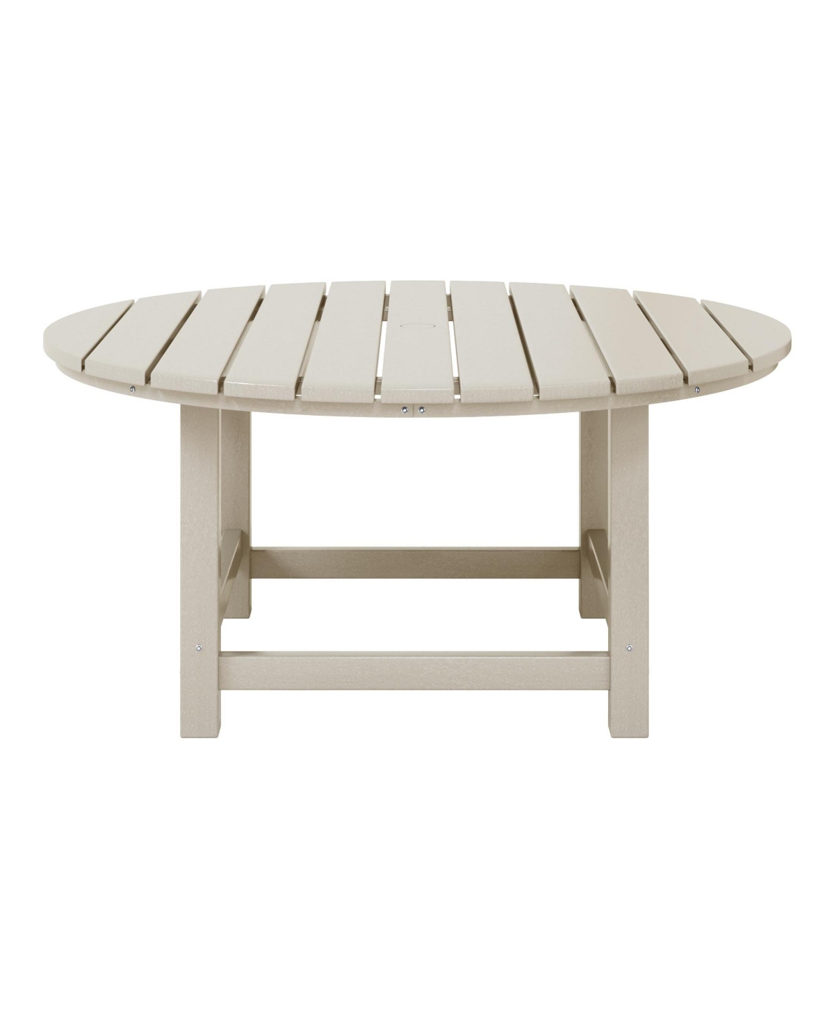 Click here for Low Outdoor Hdpe Round Patio Coffee Table - Sand prices