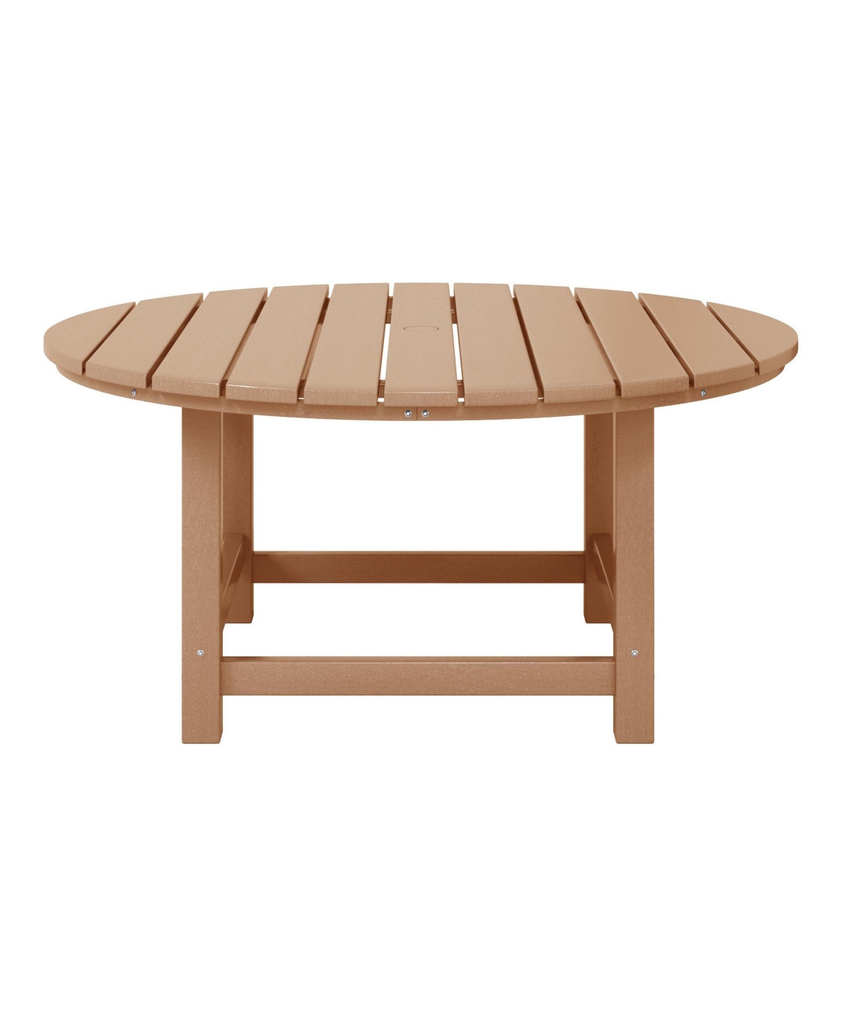 Click here for Low Outdoor Hdpe Round Patio Coffee Table - Teak prices