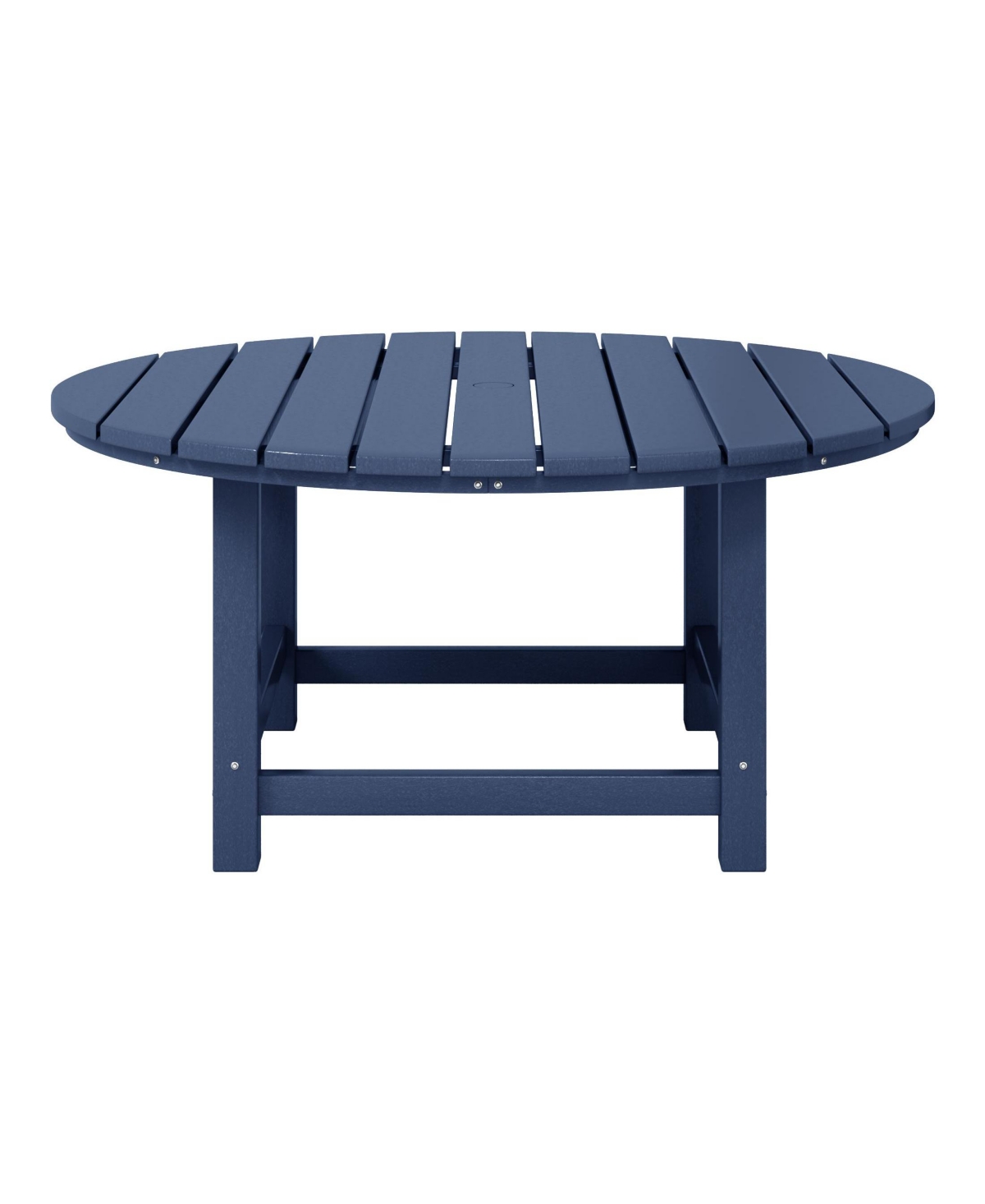 Click here for Low Outdoor Hdpe Round Patio Coffee Table - Navy b... prices