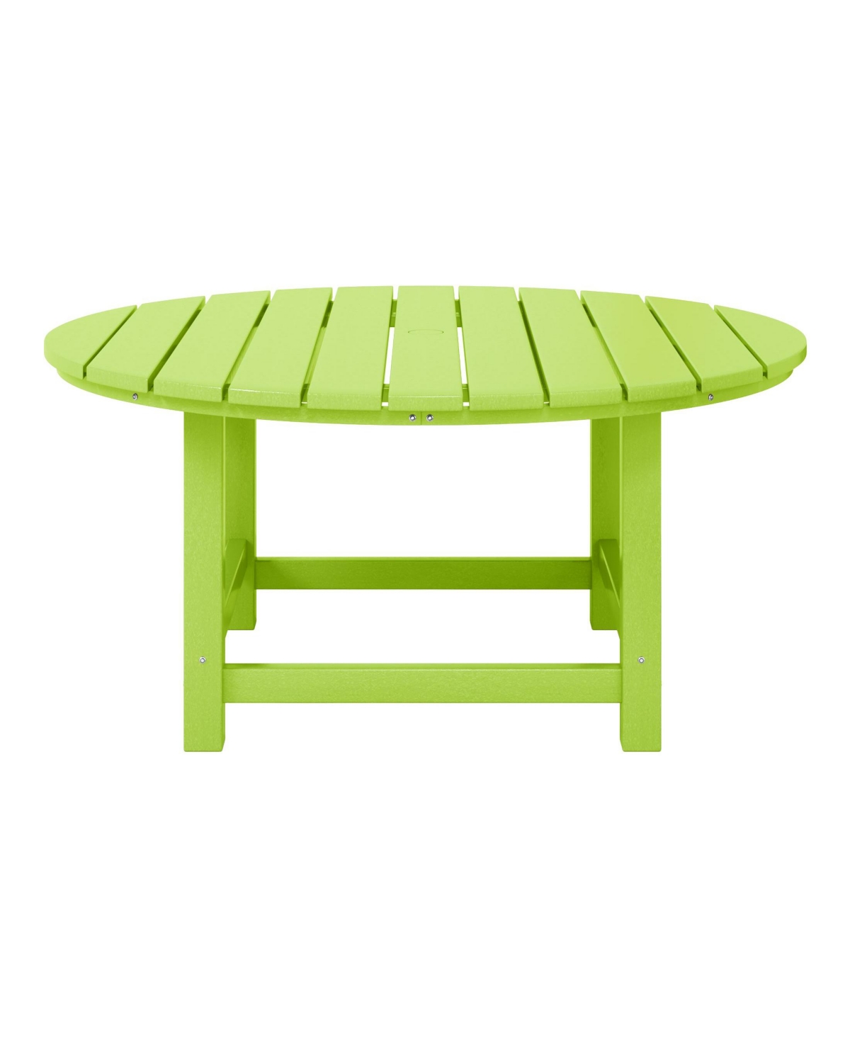 Click here for Low Outdoor Hdpe Round Patio Coffee Table - Lime prices