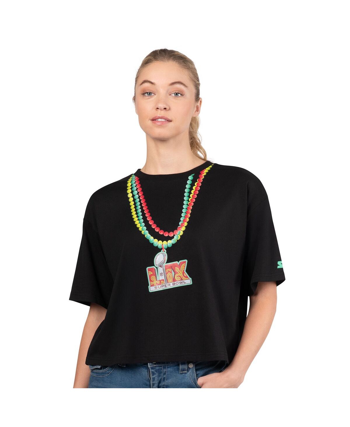 Click here for Starter Womens Black Super Bowl Lix Lets Party T-S... prices