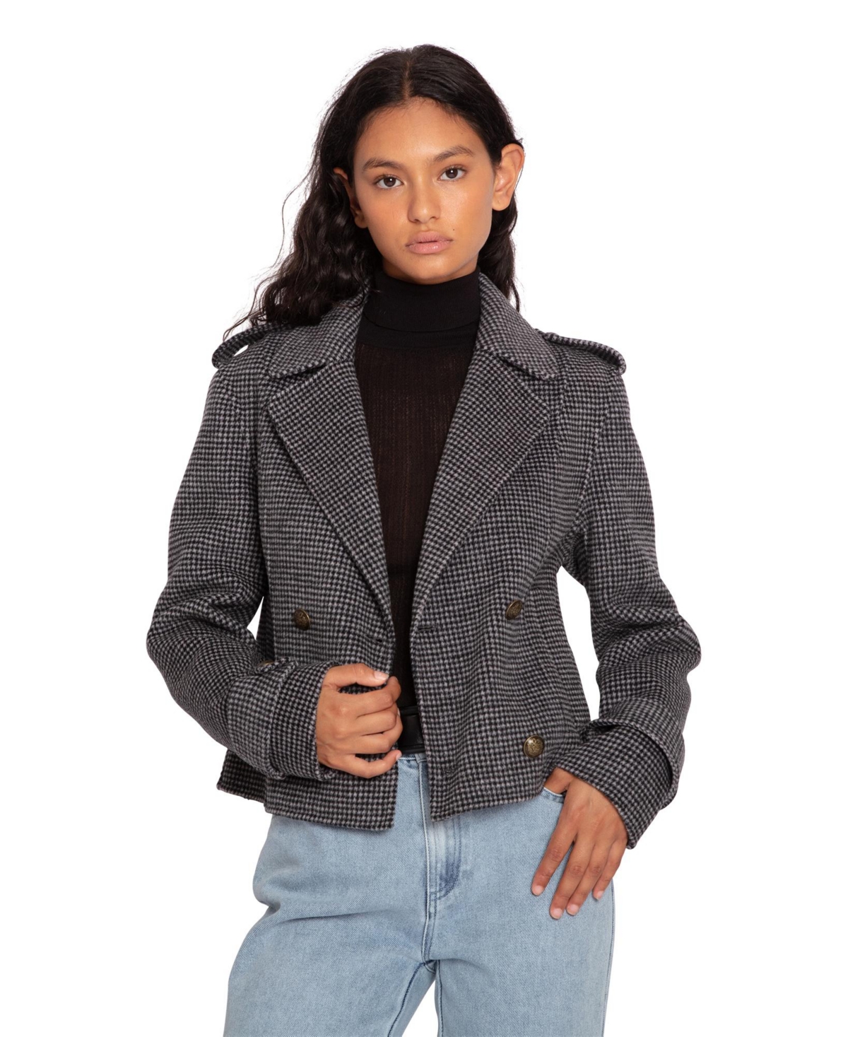 Click here for Belle & Bloom Better Off Military Peacoat Womens -... prices