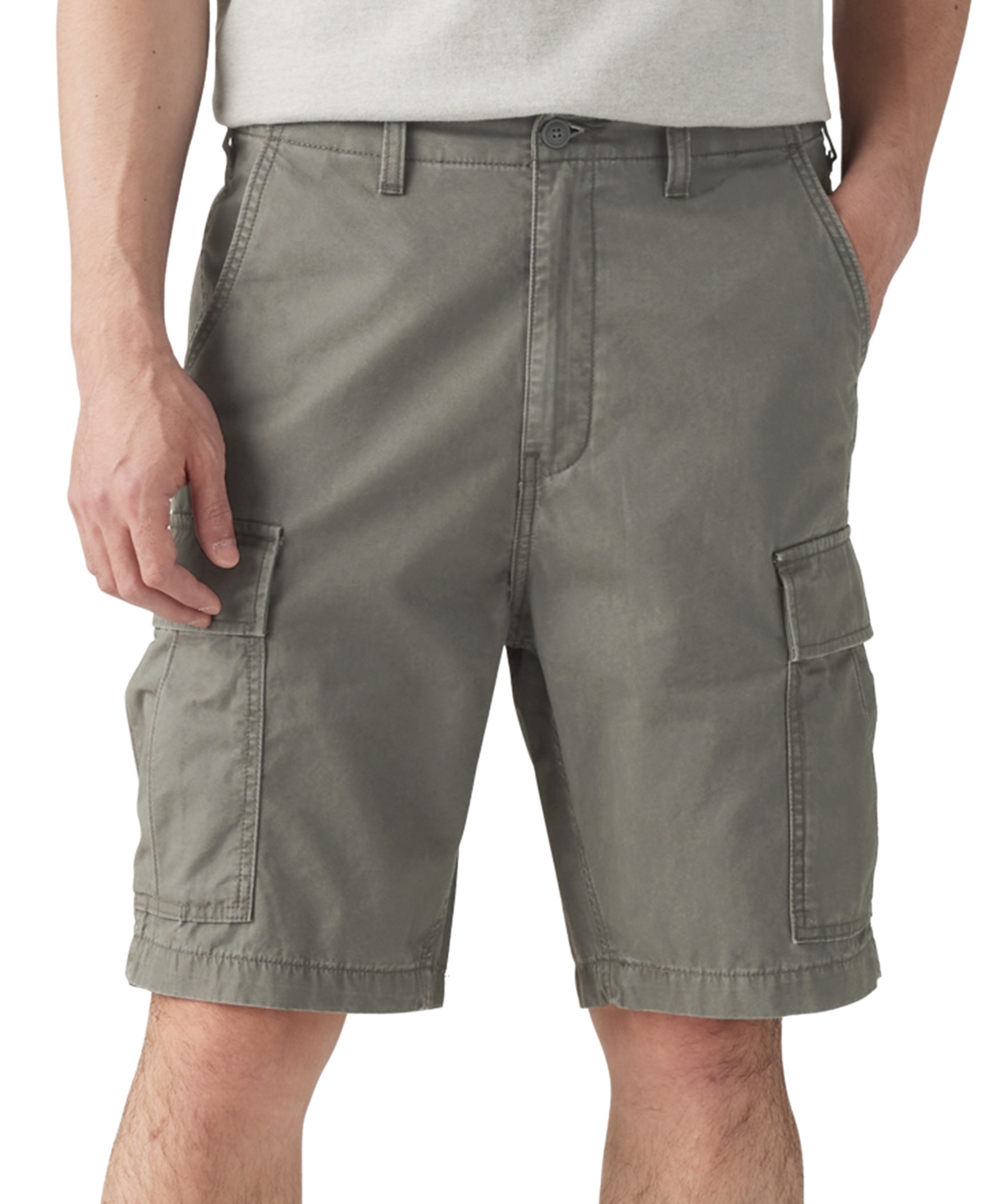 Click here for Levis Mens Carrier 9.5 Cargo Shorts - Gray prices