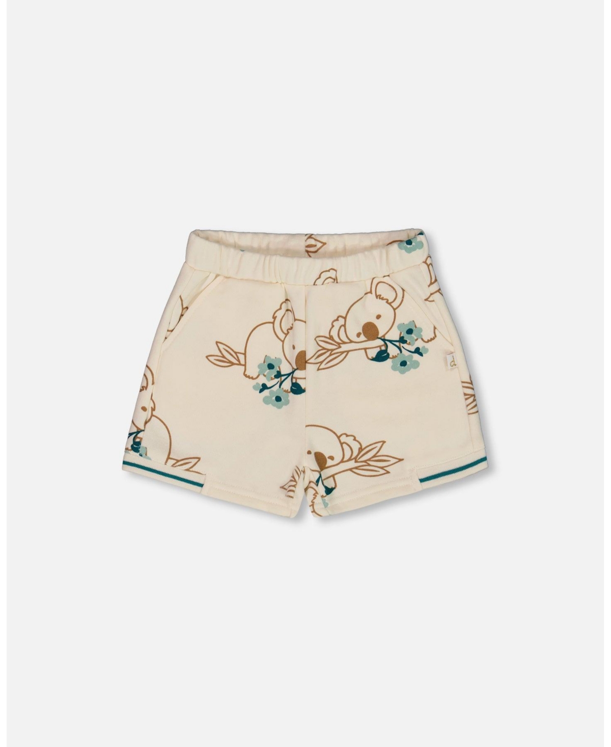Deux par Deux Girls Printed French Terry Short - Big Kid