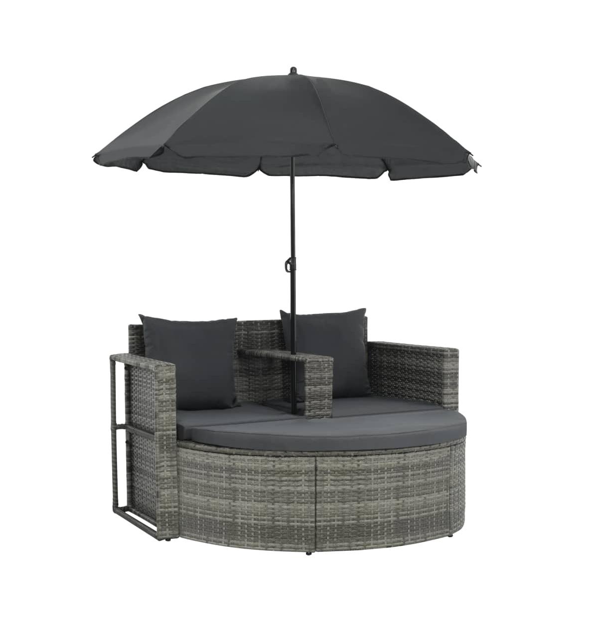Click here for Patio Bed Outdoor Patio Lounger Wicker Daybed with... prices