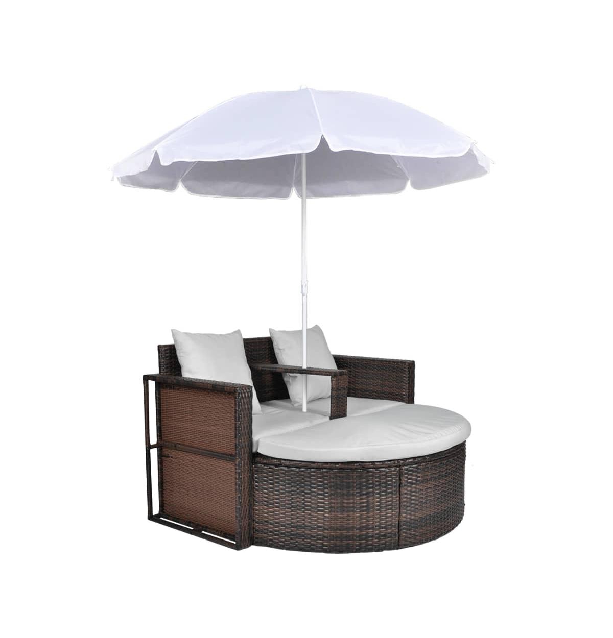 Click here for Patio Bed Outdoor Patio Lounger Wicker Daybed with... prices