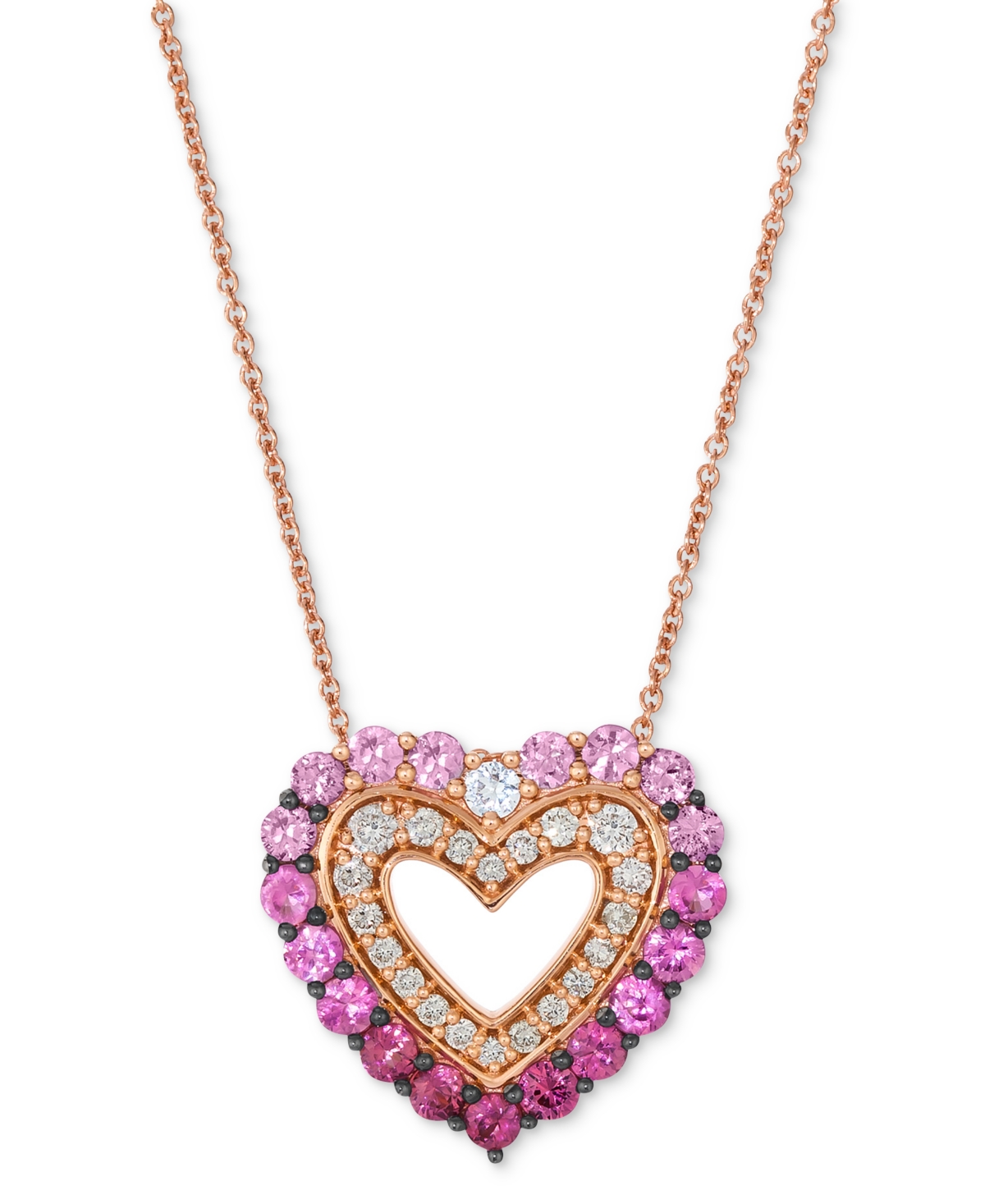 Click here for Le Vian Pink Sapphire Ombre (7/8 ct. t.w.)  White... prices