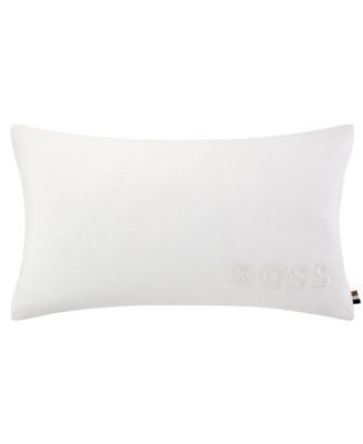 Boss Home by Hugo Boss Bold Logo Decorative Pillow, 13"x 22" - Macy's