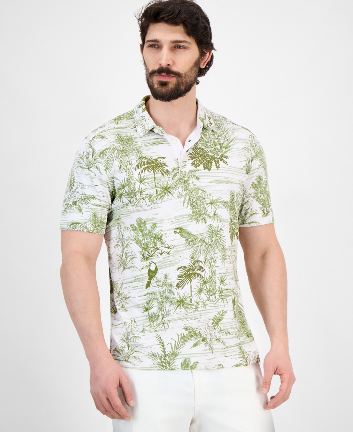 Click here for Tommy Bahama Mens Bird Sanctuary Classic-Fit Print... prices