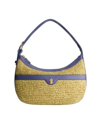 Tommy Bahama Soft Straw Zip-Top Hobo - Macy's