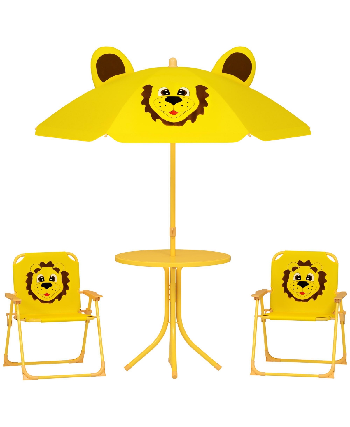 Click here for Qaba Kids Picnic Table and Chair Set with Height A... prices