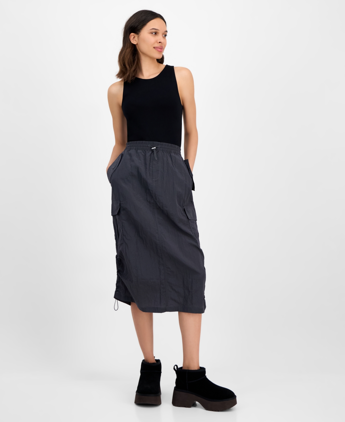 Click here for Ugg Womens Brynley Lightweight Midi Skirt - Ink prices