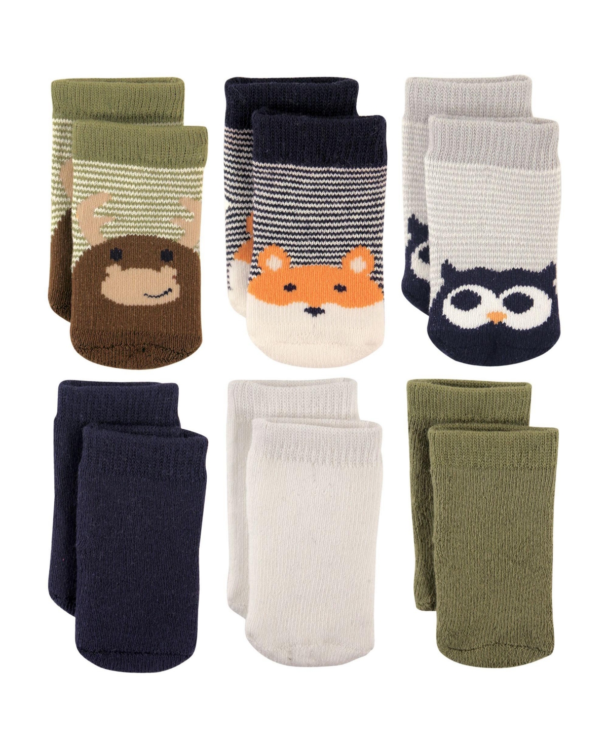 Click here for Luvable Friends Baby Boys Six-Pair Bundle of Crew... prices