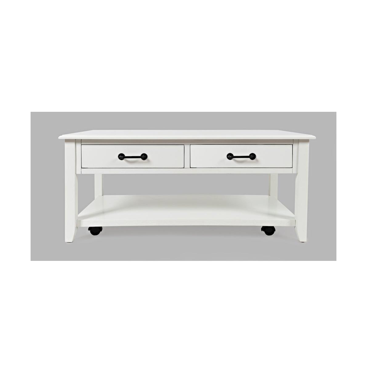 Click here for North Fork Acacia 2 Drawer Coffee Table with Caste... prices