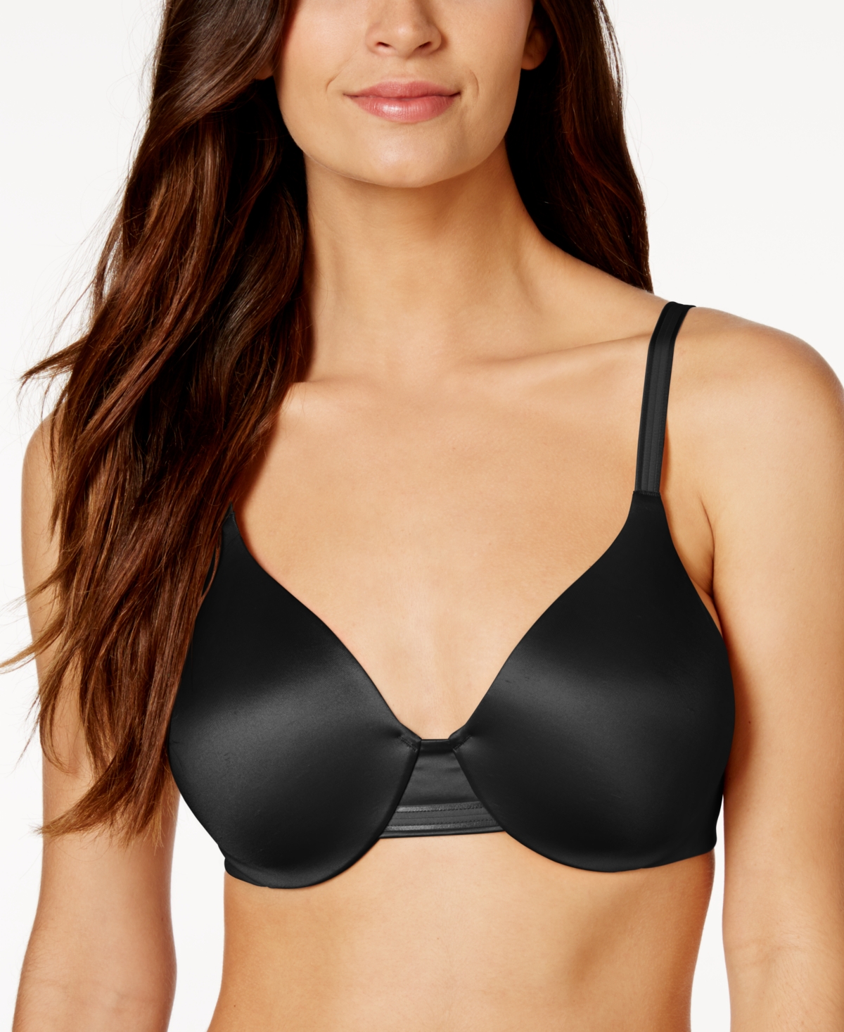 Bali Womens One Smooth U Concealing and Shaping Underwire Bra 3W11 - Black
