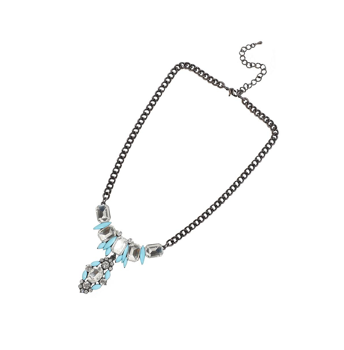 Click here for Party Stone Statement Necklace - Blue prices