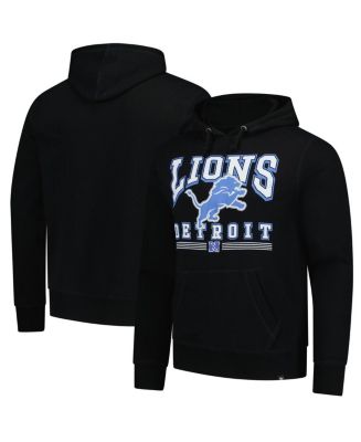 '47 Brand Men's Black Detroit Lions Packed House Headline Pullover ...