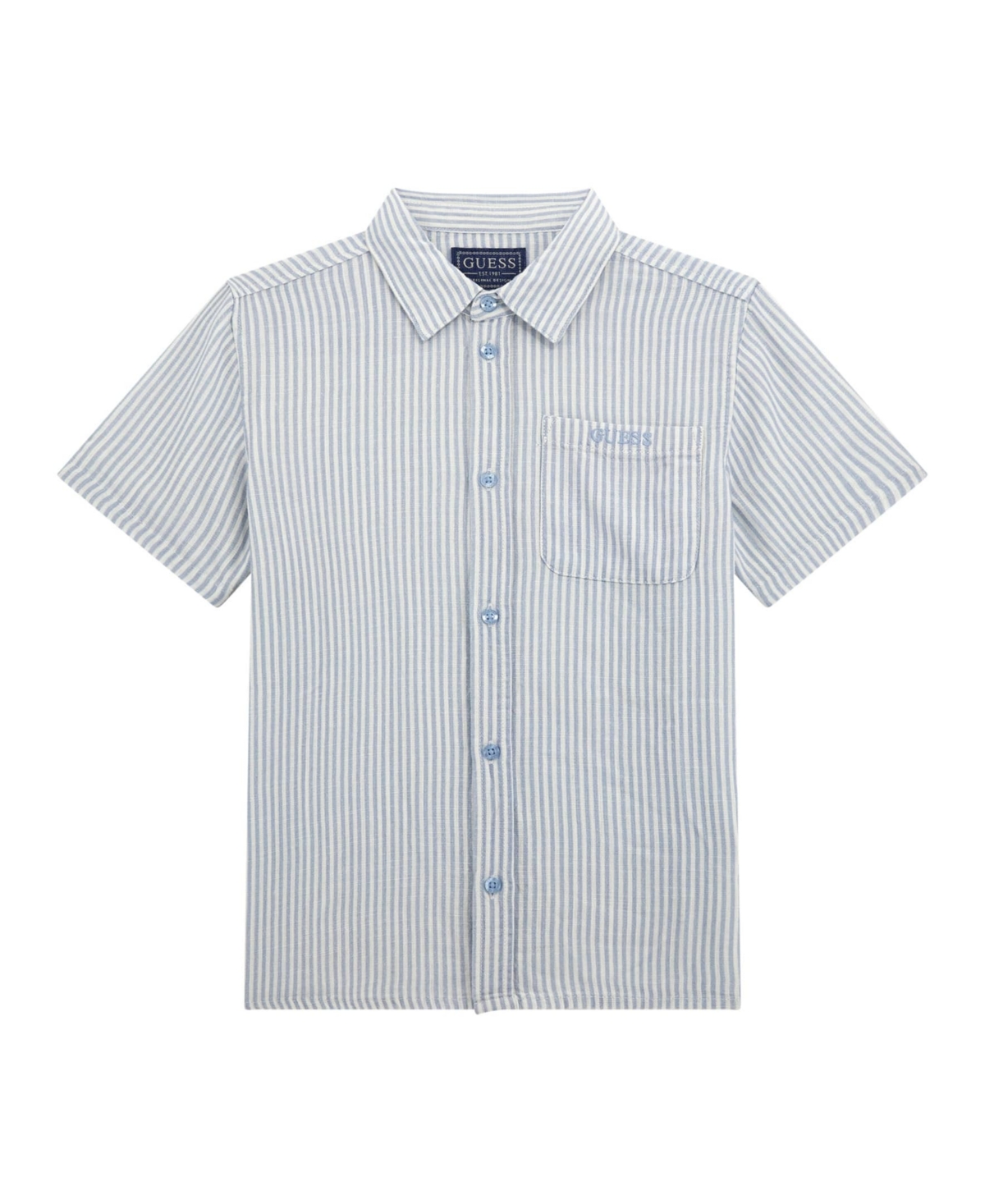 Click here for Guess Big Boys Oversize Short Sleeve Printed Woven... prices