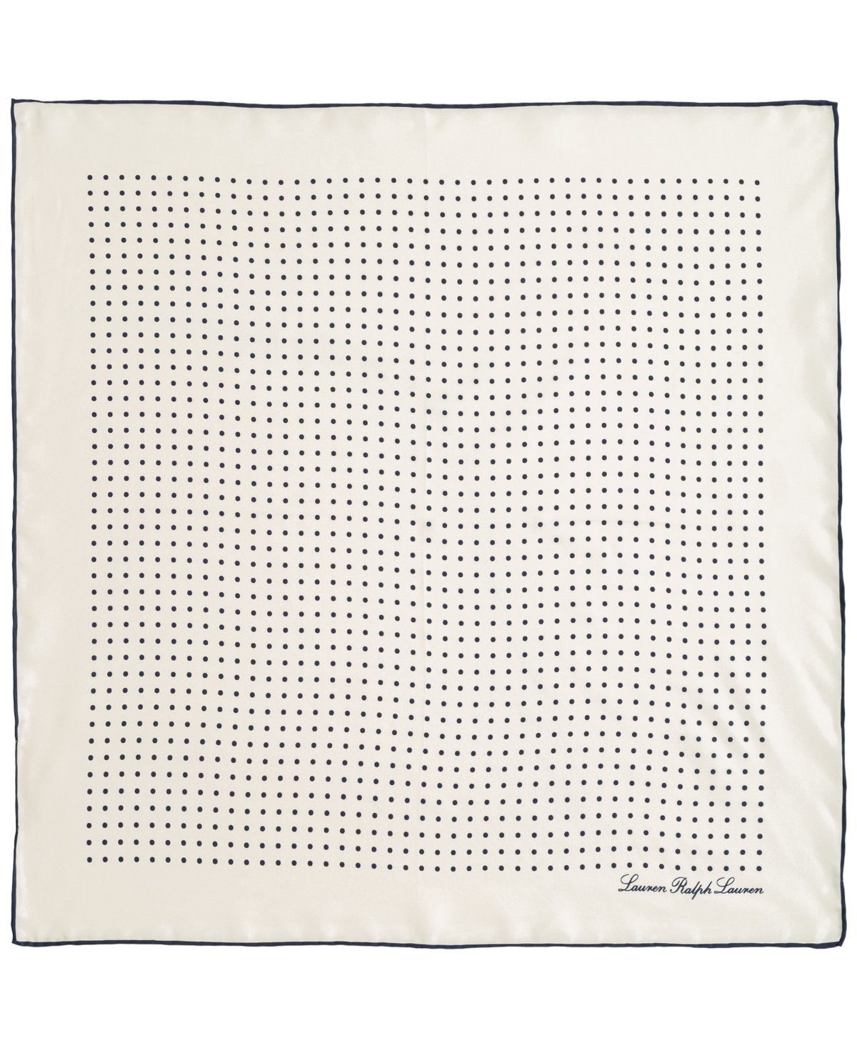 Click here for Lauren Ralph Lauren Core Dot Square Scarf - Cream prices