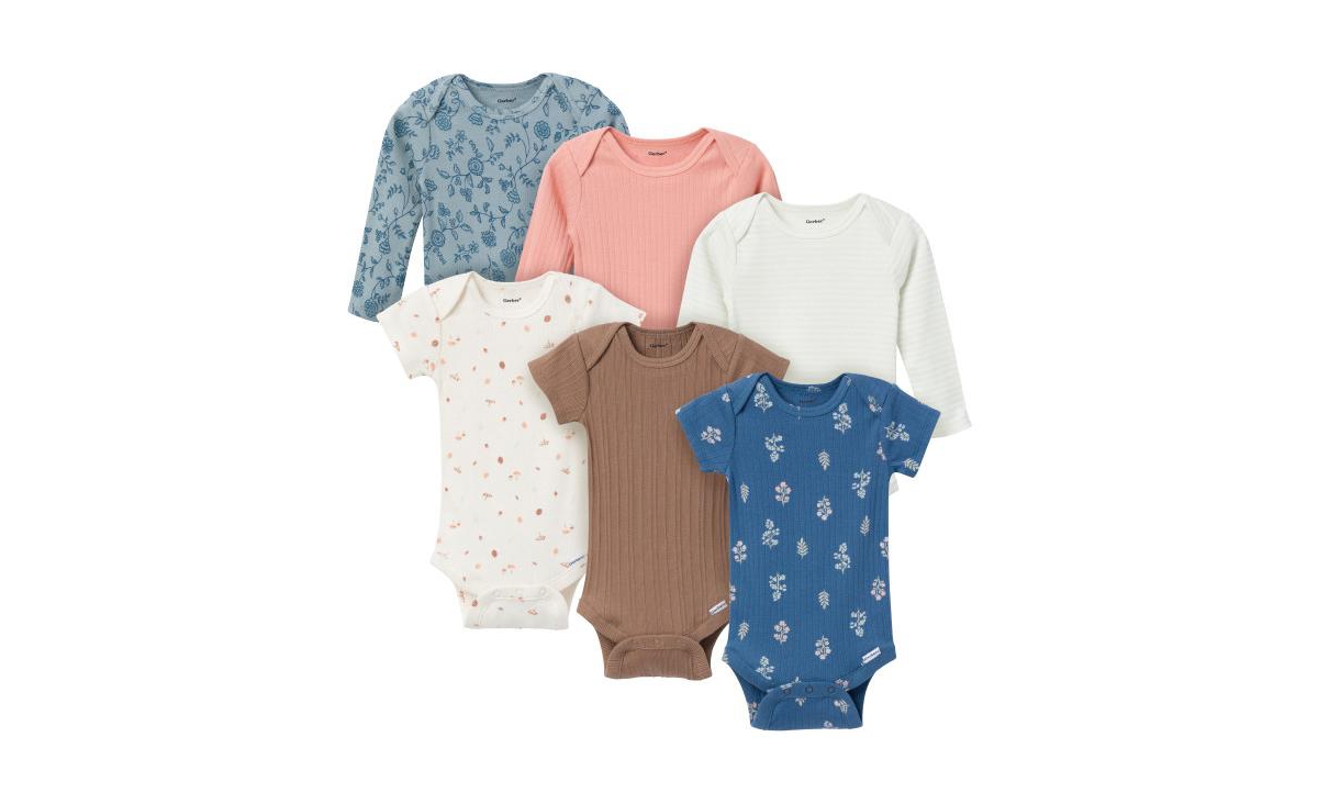 Click here for Gerber Baby Girls 6-Pack Onesies Bodysuits - Garde... prices