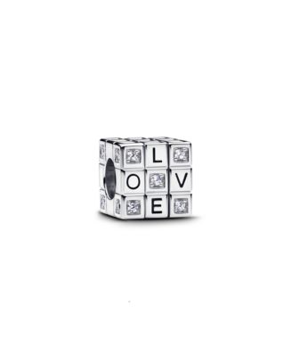 Pandora Sterling Silver Moveable Toy Cube Charms - Macy's