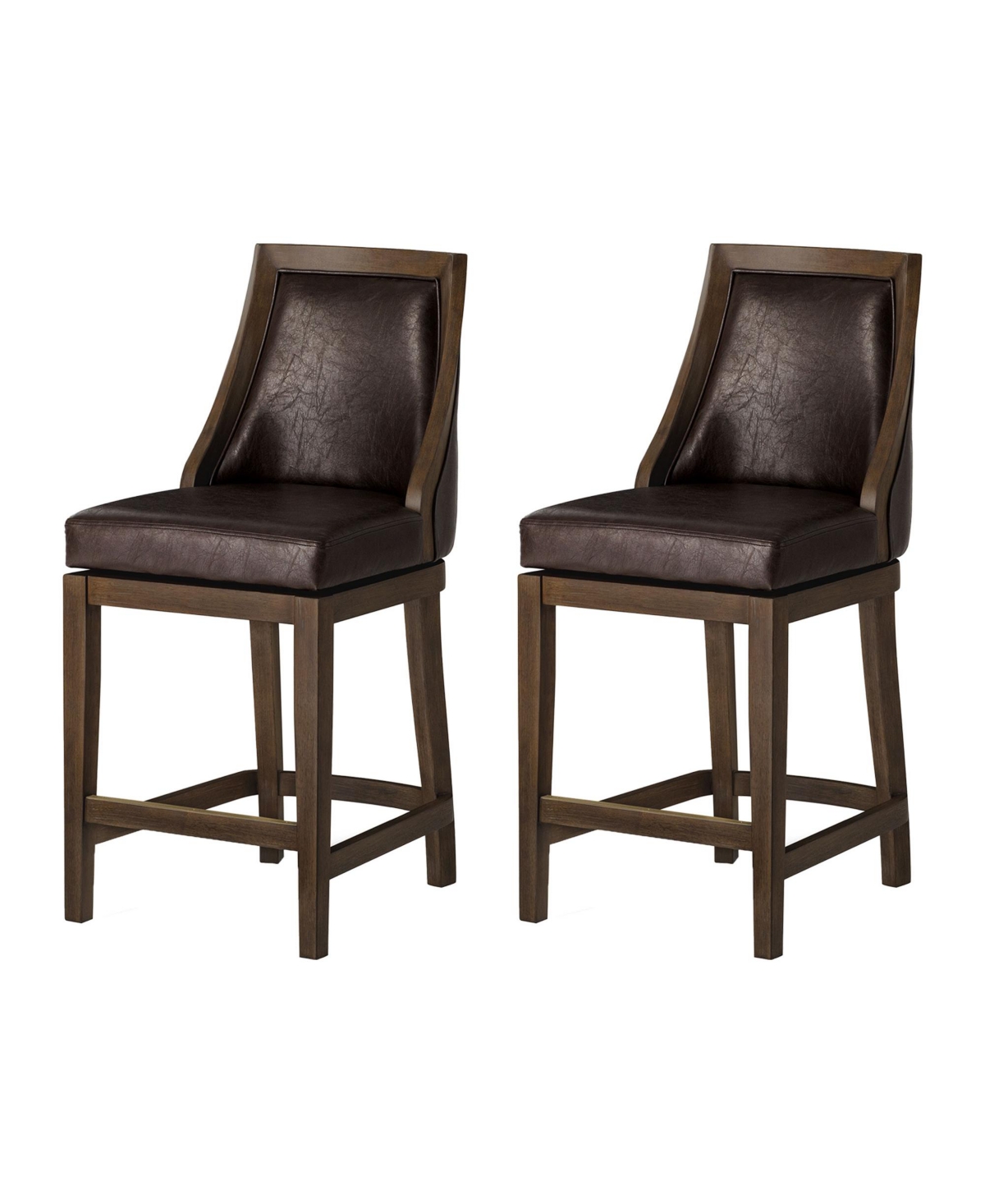 Click here for Maven Lane Vienna Counter Stool  Walnut Finish  Ma... prices