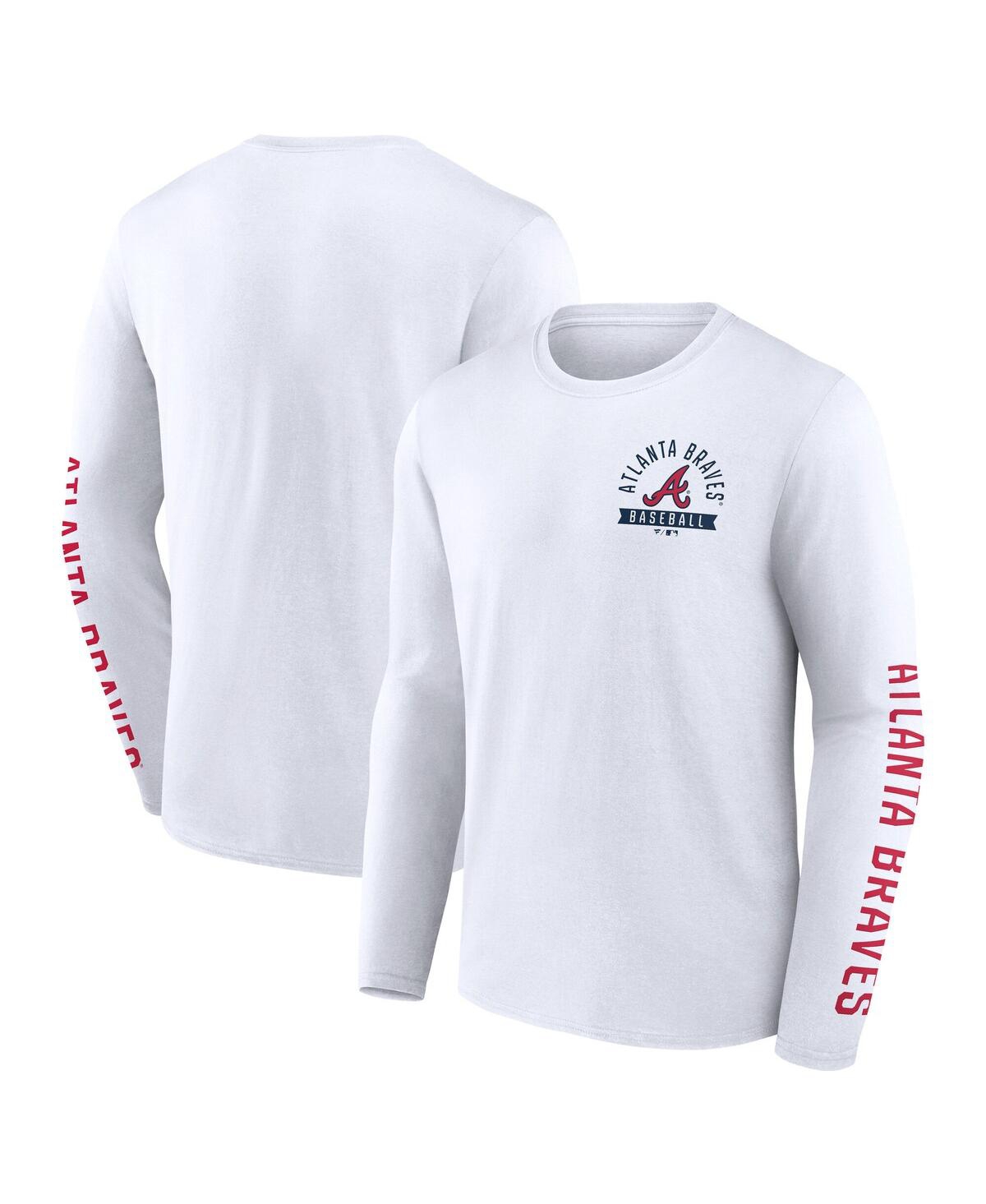 Click here for Fanatics Mens White Atlanta Braves Press Box Long... prices